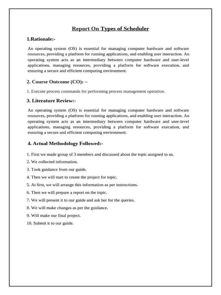 OSY report | PDF | Scheduling (Computing) | Process (Computing) OSY report | PDF | Scheduling (Computing) | Process (Computing)