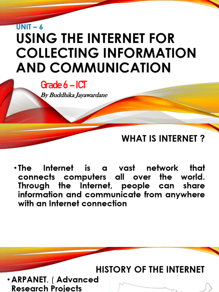 Unit 6 Ict Unit 6 Internet Pdf