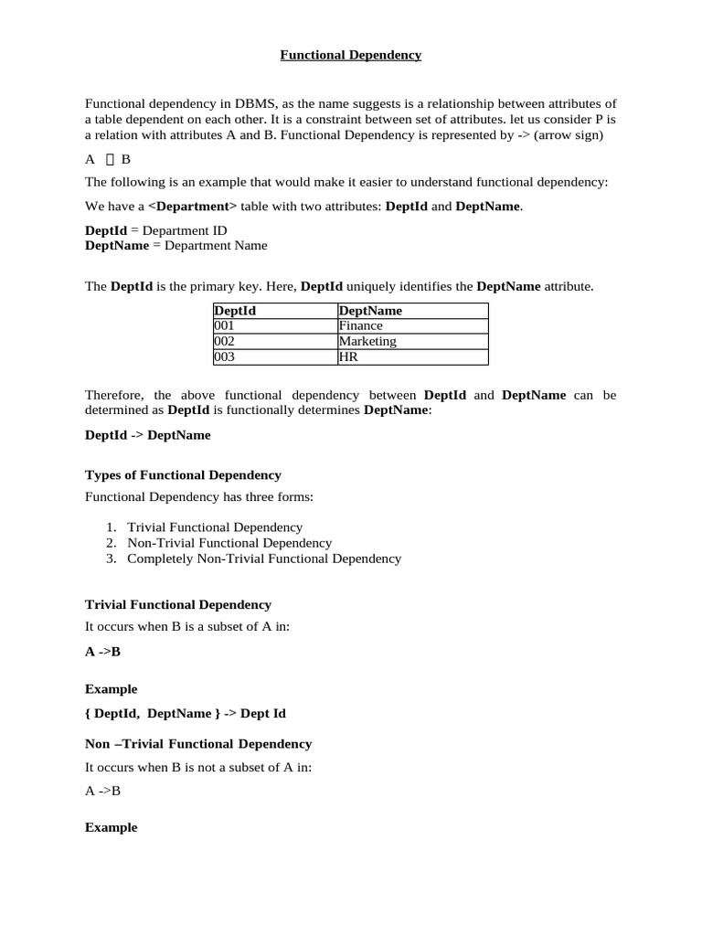 Unit-2-Functional Dependency | PDF | Mathematical Logic | Mathematical Concepts