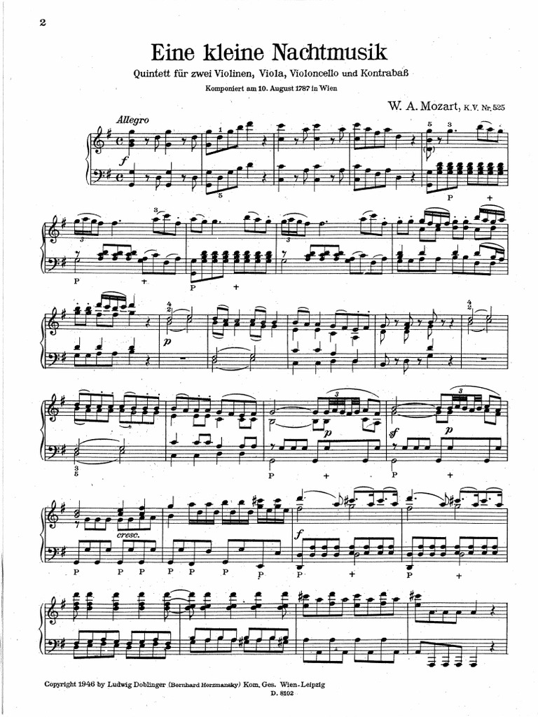 Mozart - Kleine - Nachtmusik | PDF