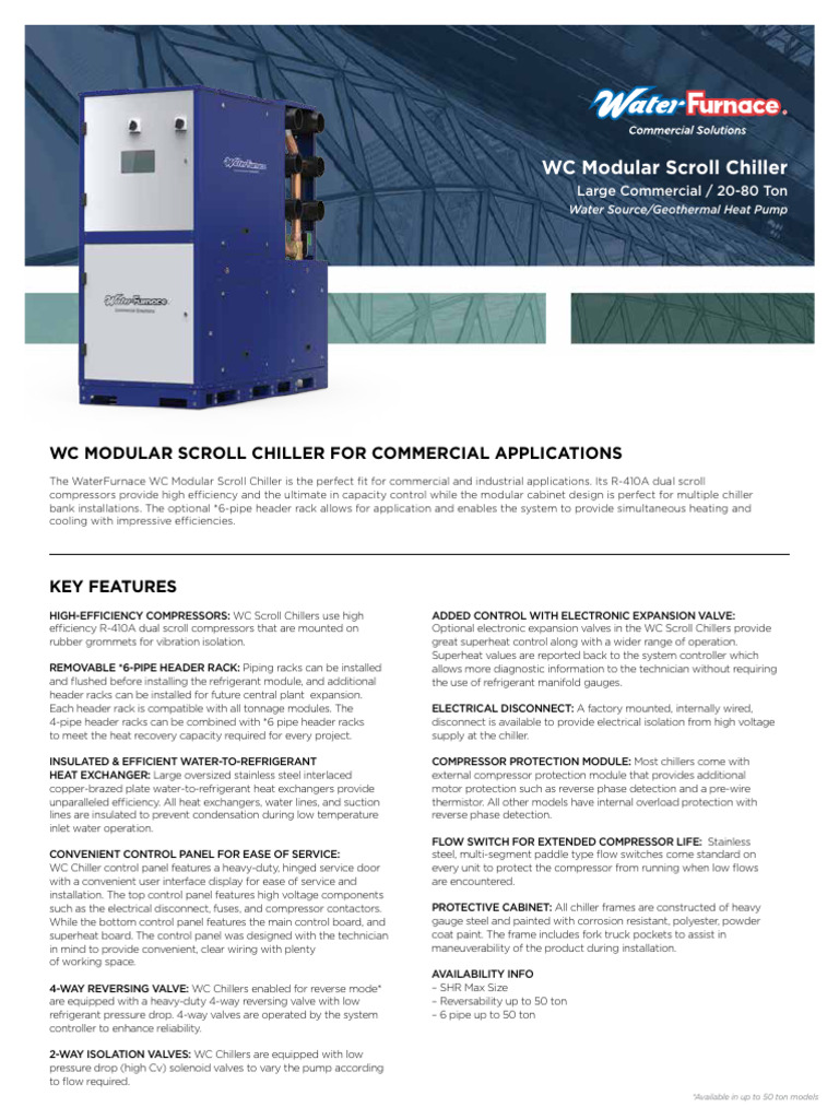 [CH-01] wc-modular-scroll-chiller | PDF | Valve | Switch