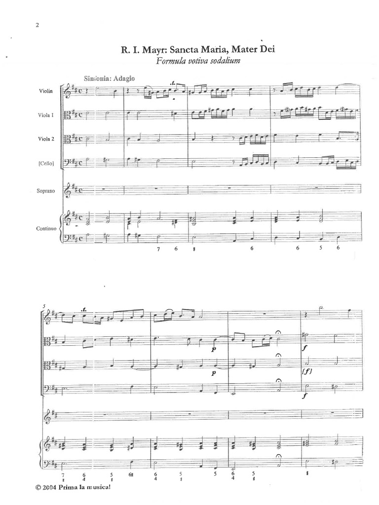 R.I. Mayr - Sancta Maria, Mater Dei | PDF