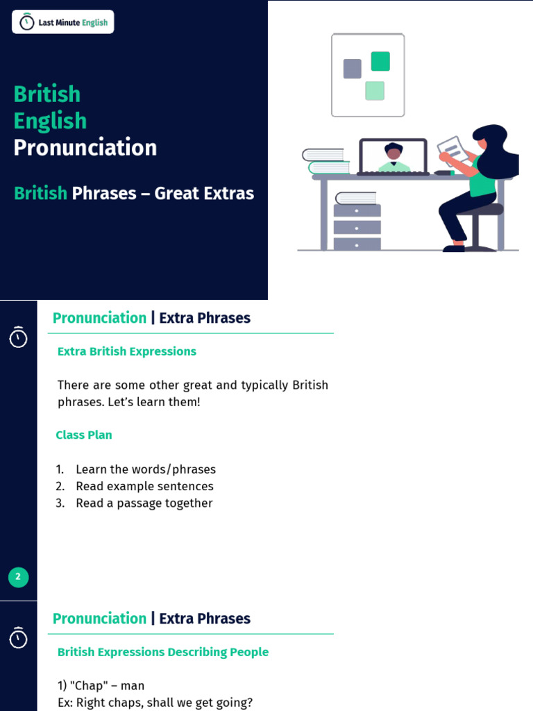 British Pronunciation and Phrases Guide | PDF
