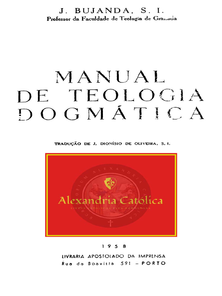 P Jesus Bujnda - SJ - Manual de Teologia Dogmática | PDF