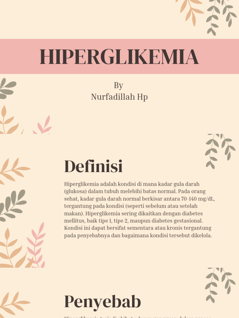 Hiperglikemia - Nurfadillah HP | PDF