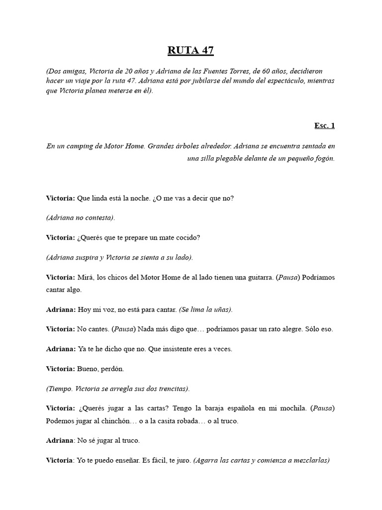 Ruta 47 - Miranda, Stefania, Milagros y Toto | PDF