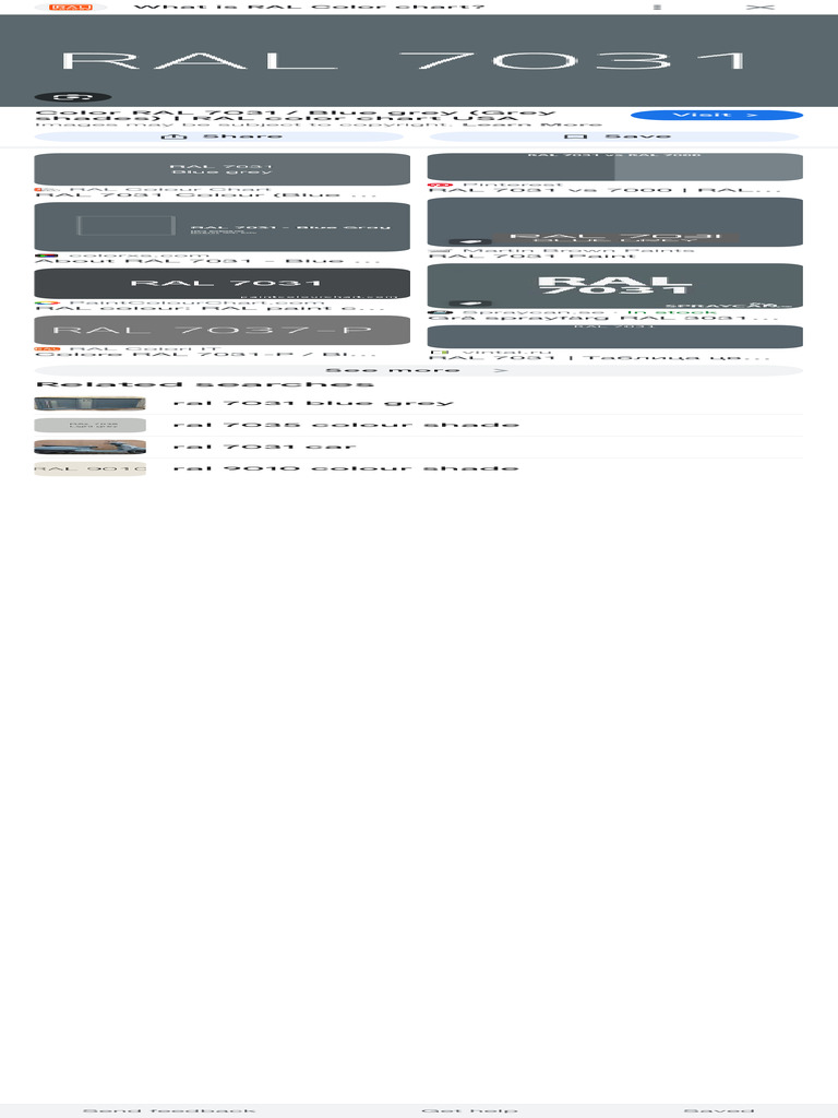 Ral 7031 Colour Shade - Google Search | PDF