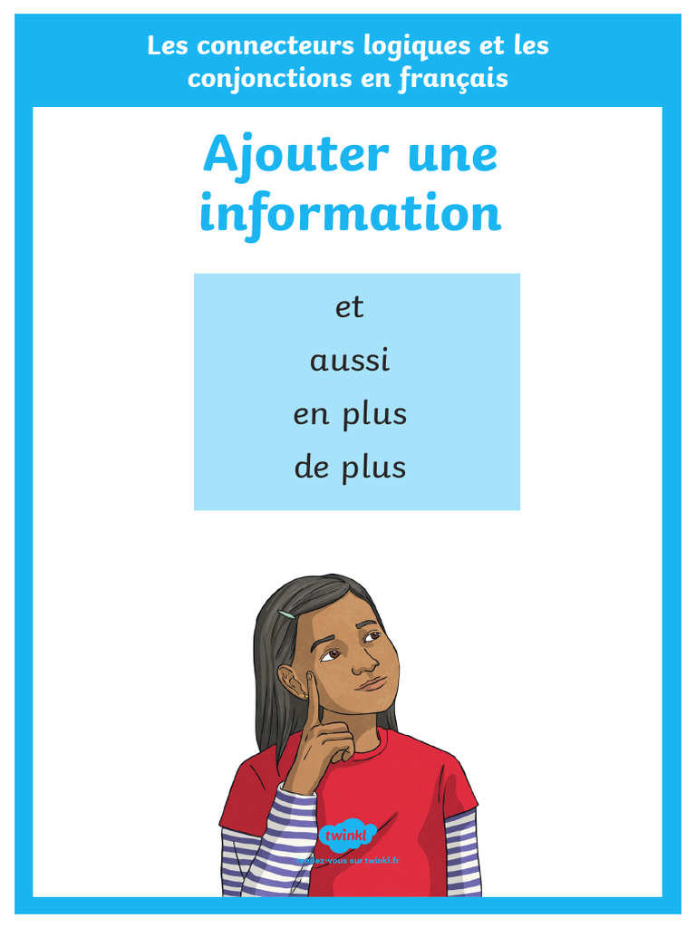 Connecteurs logiques en français | PDF