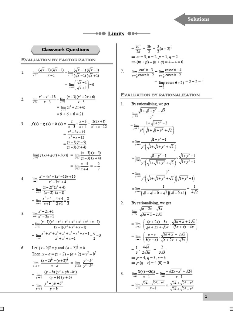 14 Limits | PDF | Mathematical Objects | Mathematics