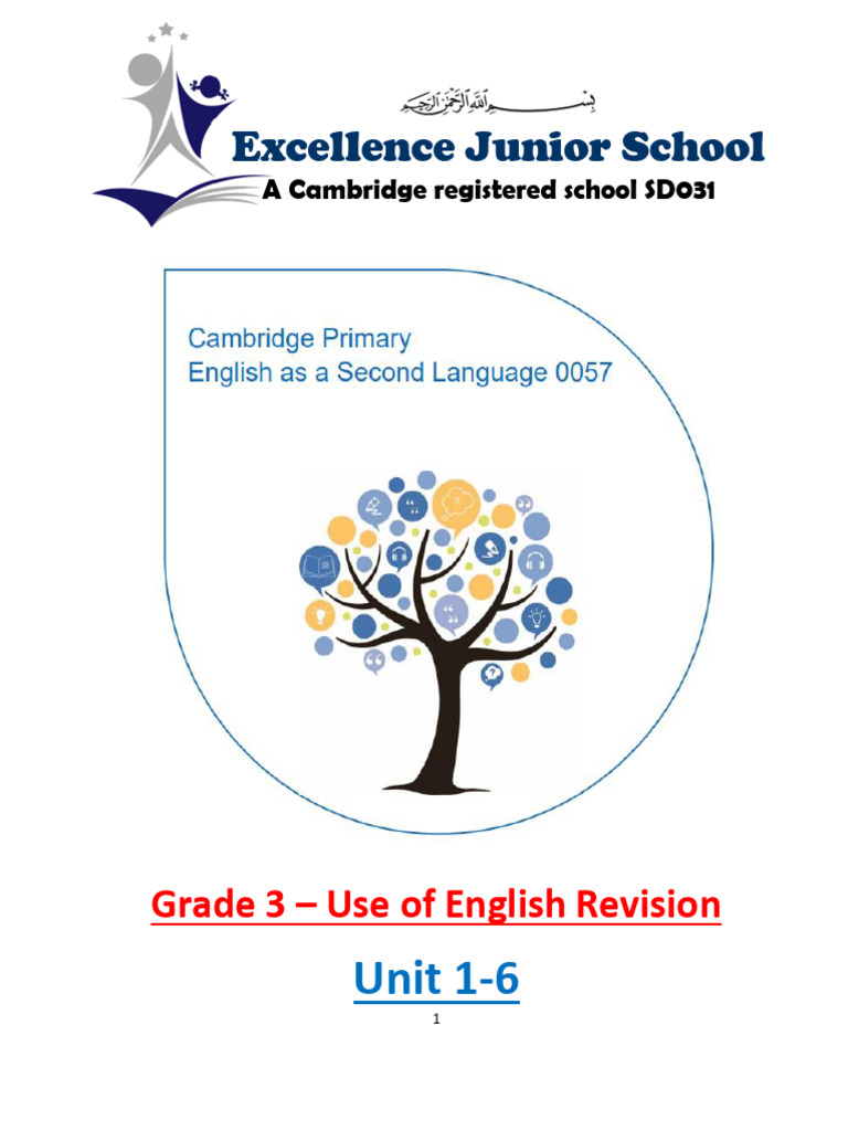 Grade 3 English Revision Units 1-6 | PDF