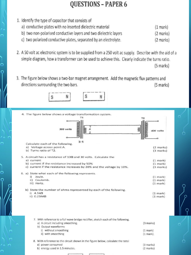 EEET ELECTRONICS Past Paper to Get Printed | PDF
