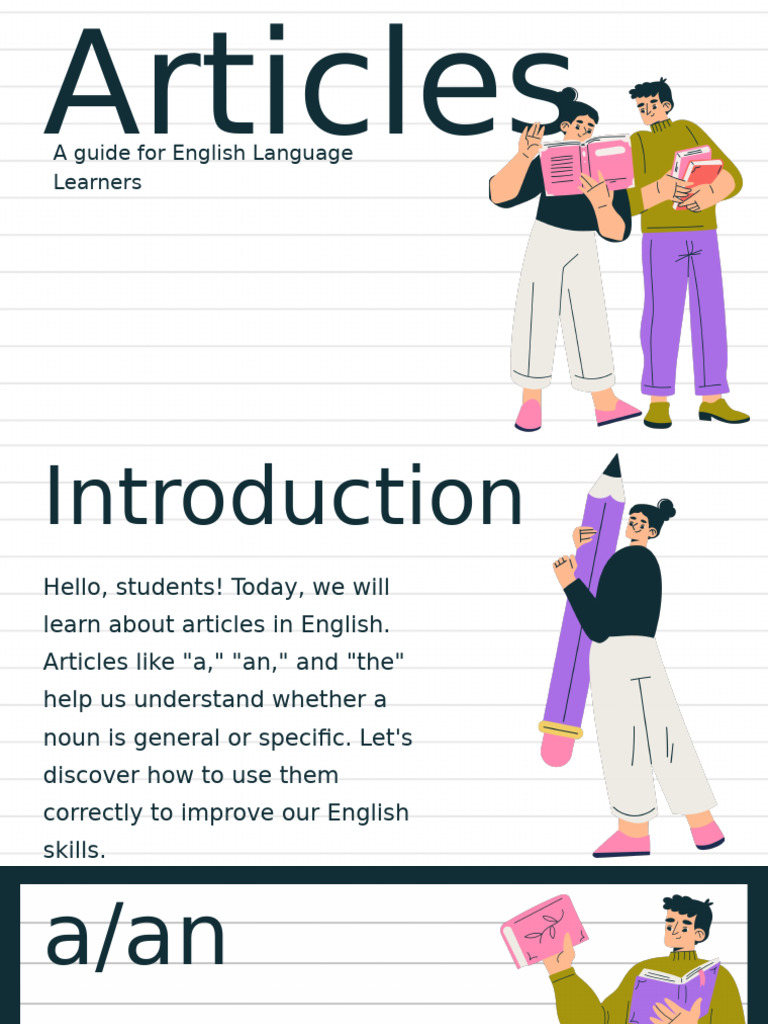 Articles Presentation in Blue and Pink Illustrative Style | PDF
