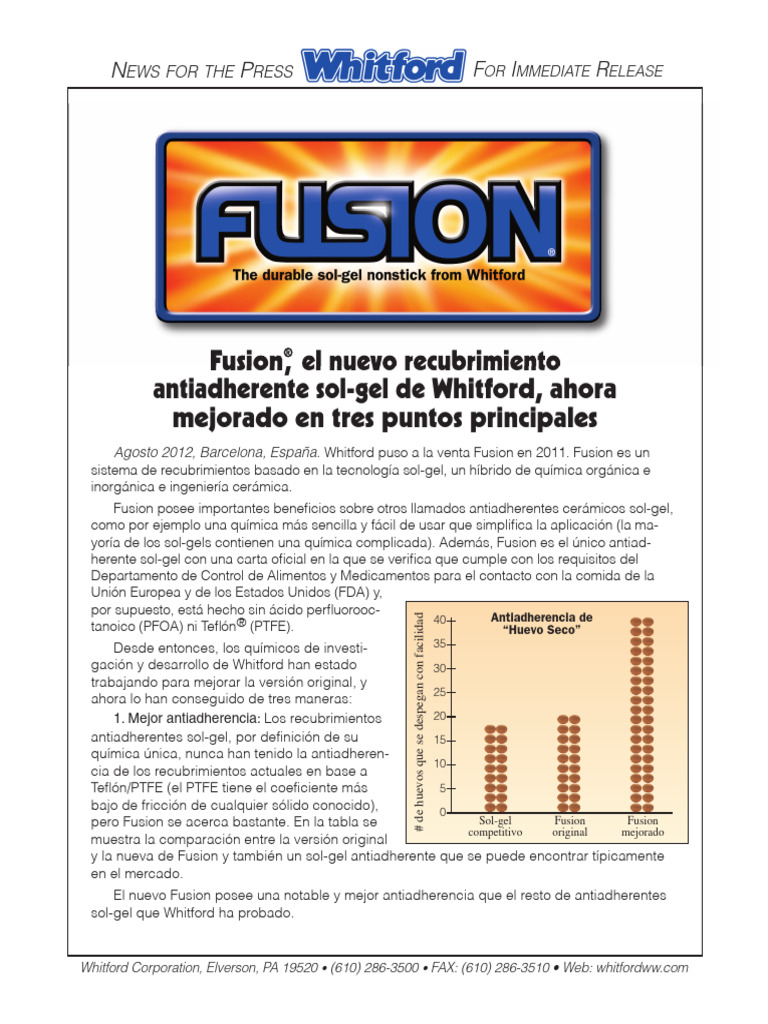 Corporación Whitford (2011) - Fusion. | PDF