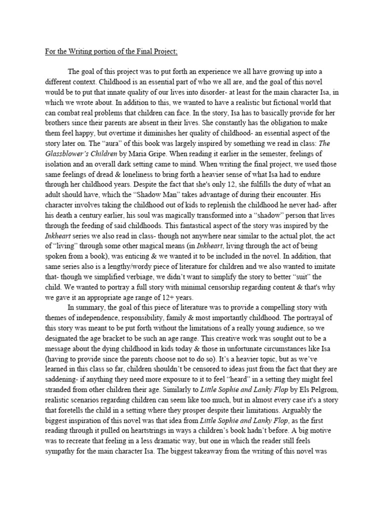 Final 20 Project 20 Rationale | PDF | Feeling