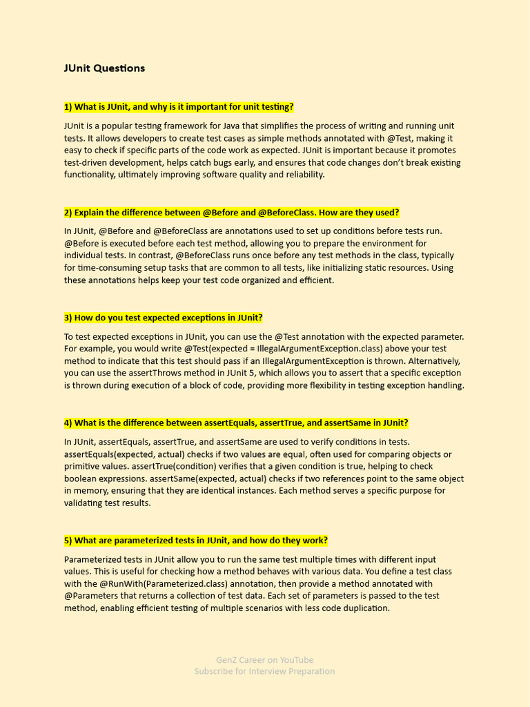 Step 25 Junit and Mockito | PDF | Method (Computer Programming) | Unit ...