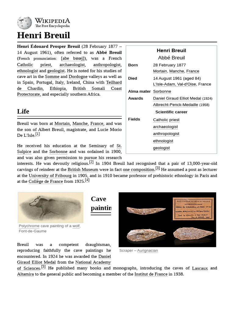 Henri_Breuil | PDF | Archaeology