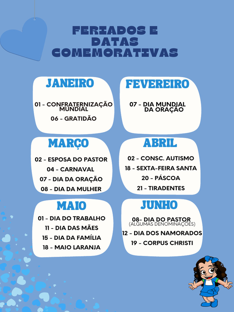 Datas Comemorativas 2025 - Adri Zimmermann | PDF