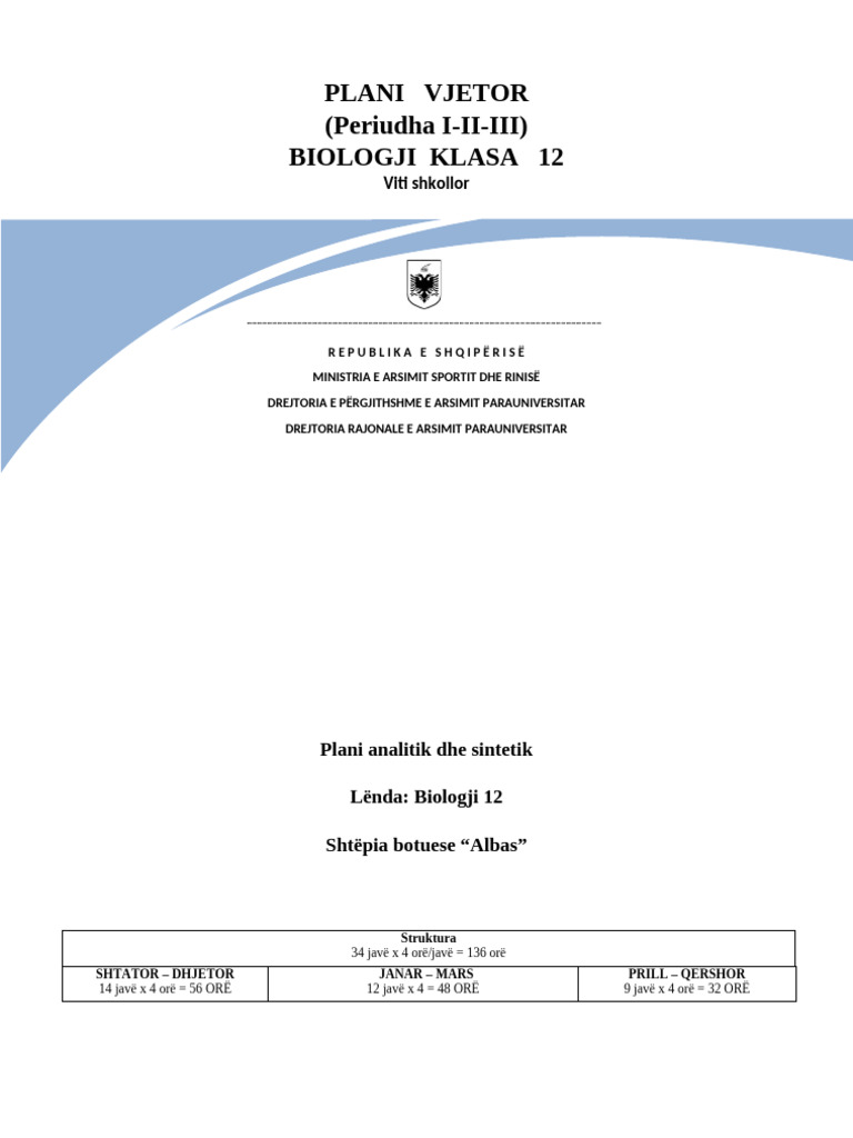 Biologji 12 thsmh0 | PDF