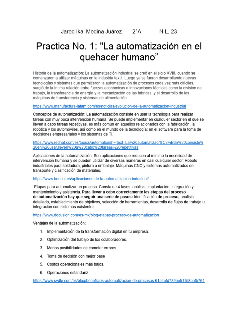 Automatizaci n2 A23 | PDF | Informática | Ingeniería