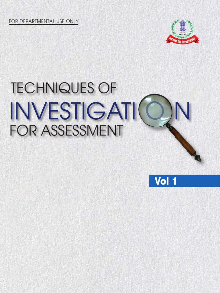 Techniques of Investigation For Assessment Vol1 | PDF | Taxes | Income
