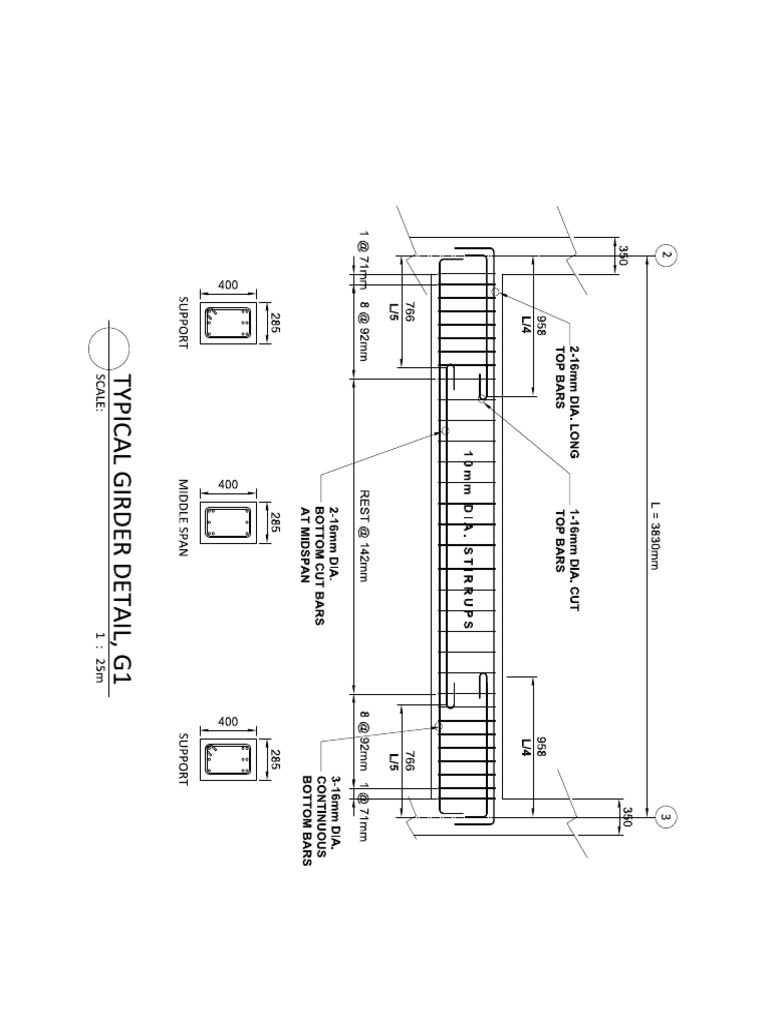 Typical Girder Detail | PDF