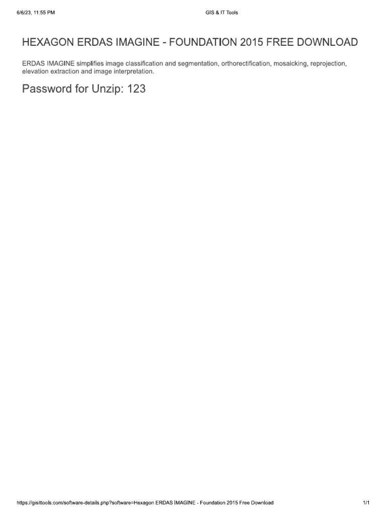 Hexagon Erdas Imagine | PDF
