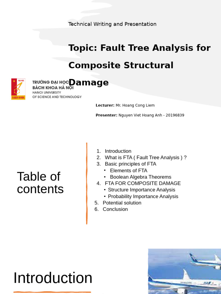 Fault Tree Analysis For Composite Structural Damage | PDF