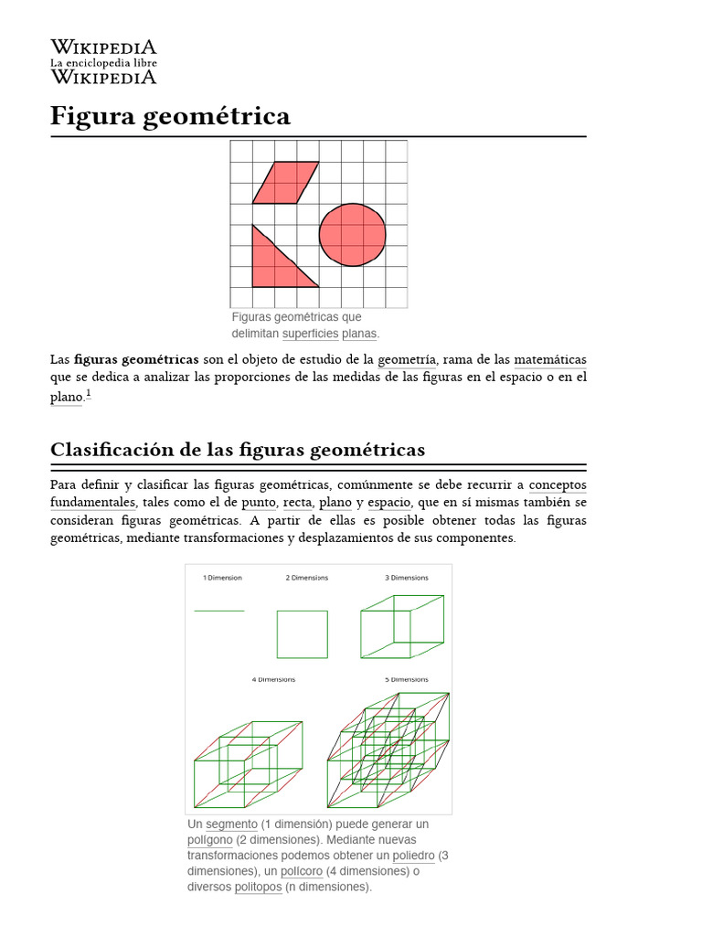 3 - Figura Geométrica - Wikipedia, La Enciclopedia Libre | PDF | Geometría | Forma
