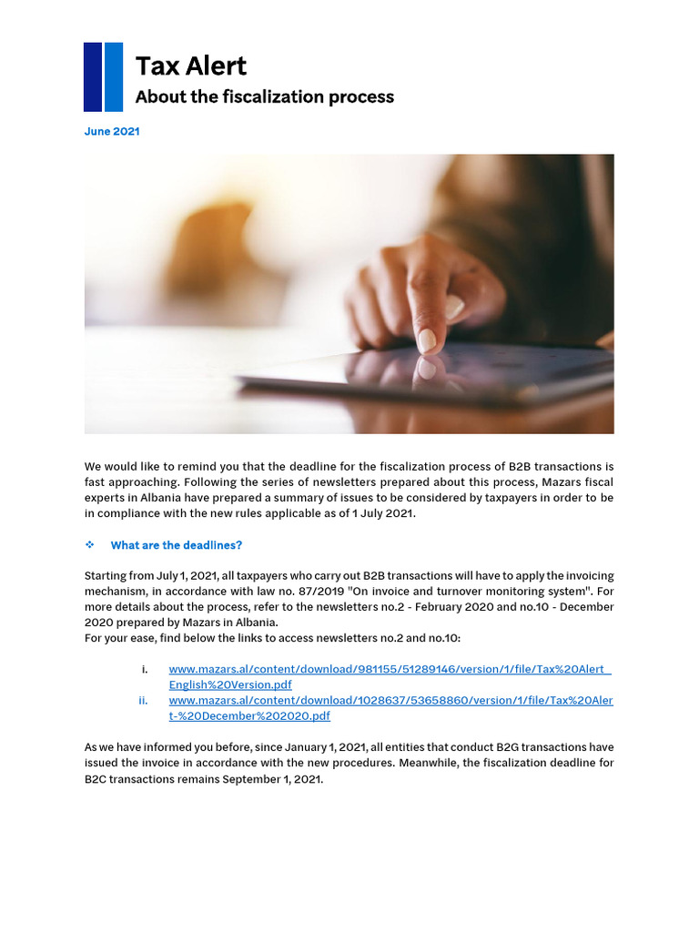 Reminder On Fiscalisation Process - English Version | PDF | Taxes | Invoice