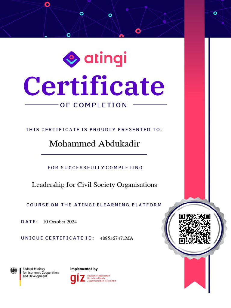 my certificate (1) | PDF