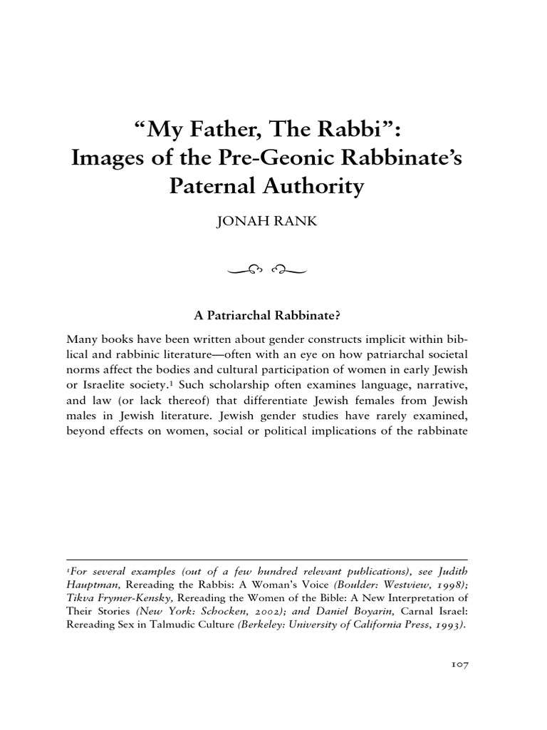 My Father the Rabbi Images of the Pre G | PDF | Rabbi | Talmud