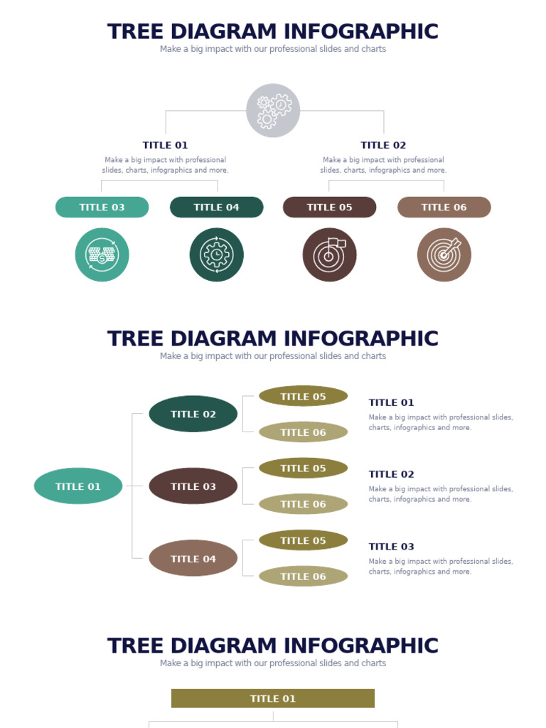 Tree Diagrams Infographics Presentation Template Green Variant | PDF | Infographics ...
