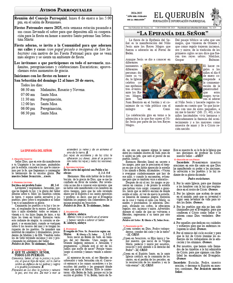 5 Enero 2025 | PDF | Cristo (título) | María, madre de Jesús