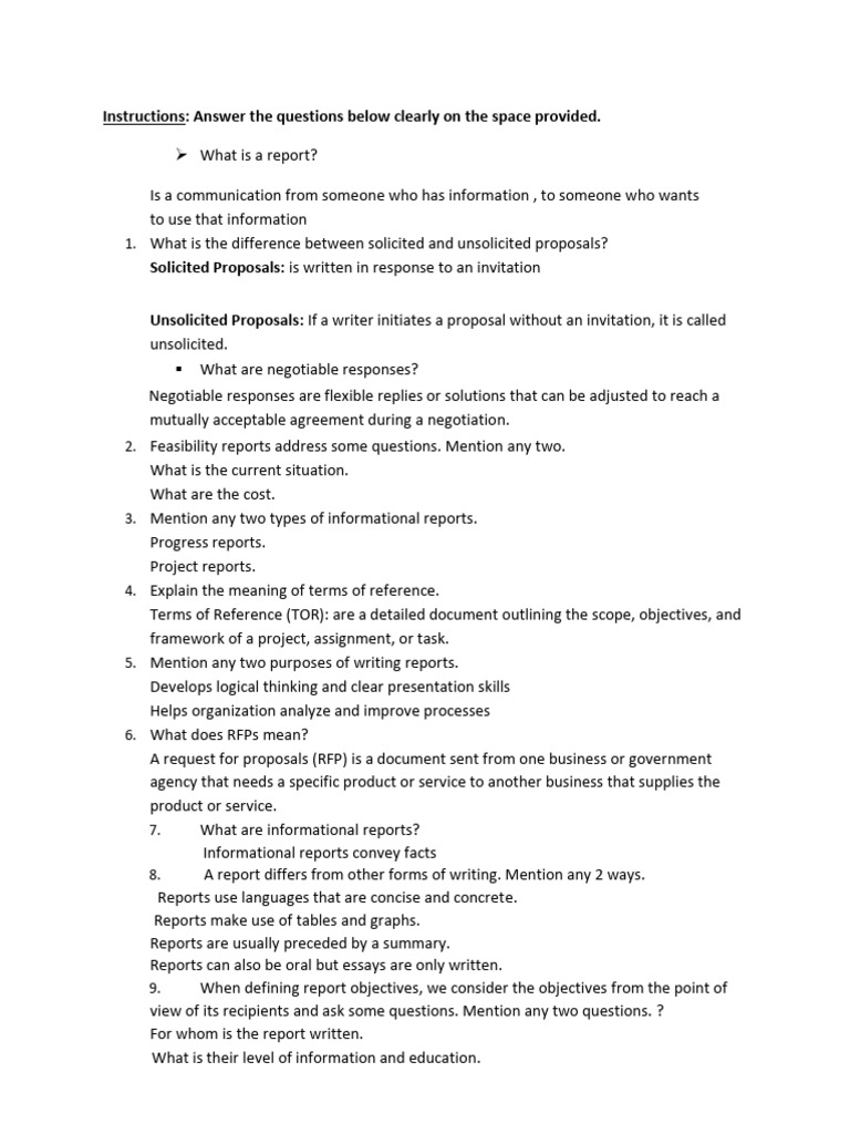 Report Writing For Final Exam Highlights | PDF | Focus Group ...