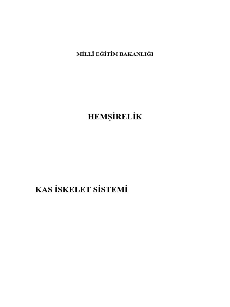 Kas-İskelet Sistemi Hastalıkları Ve Bakımı | PDF