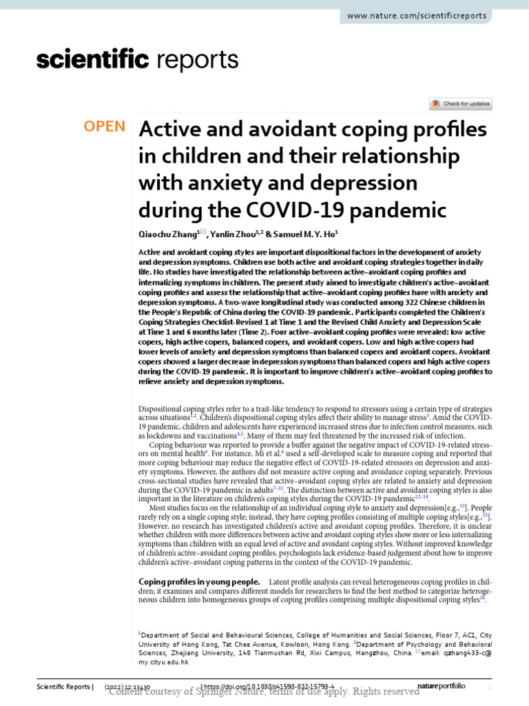 Active_and_avoidant_coping_profiles_in_children_an | PDF | Stress ... Active_and_avoidant_coping_profiles_in_children_an | PDF | Stress ...