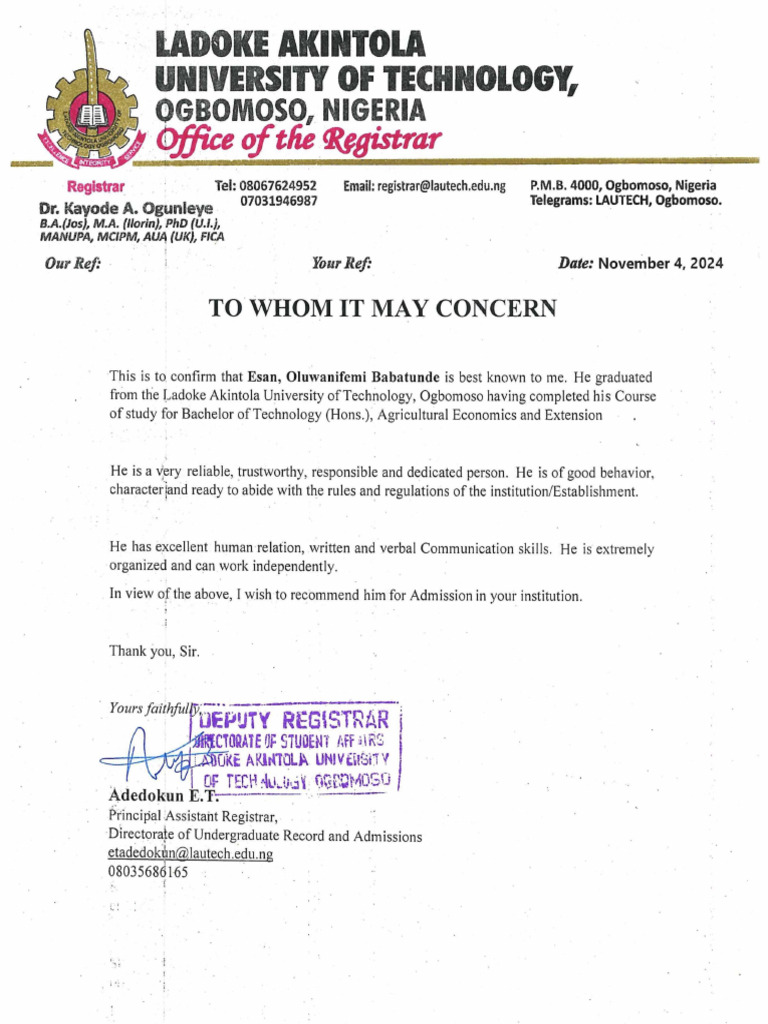 ESAN Reference Letters2 | PDF