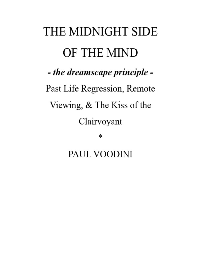 Midnight Side of The Mind - Voodini | PDF | Mentalism | Mind