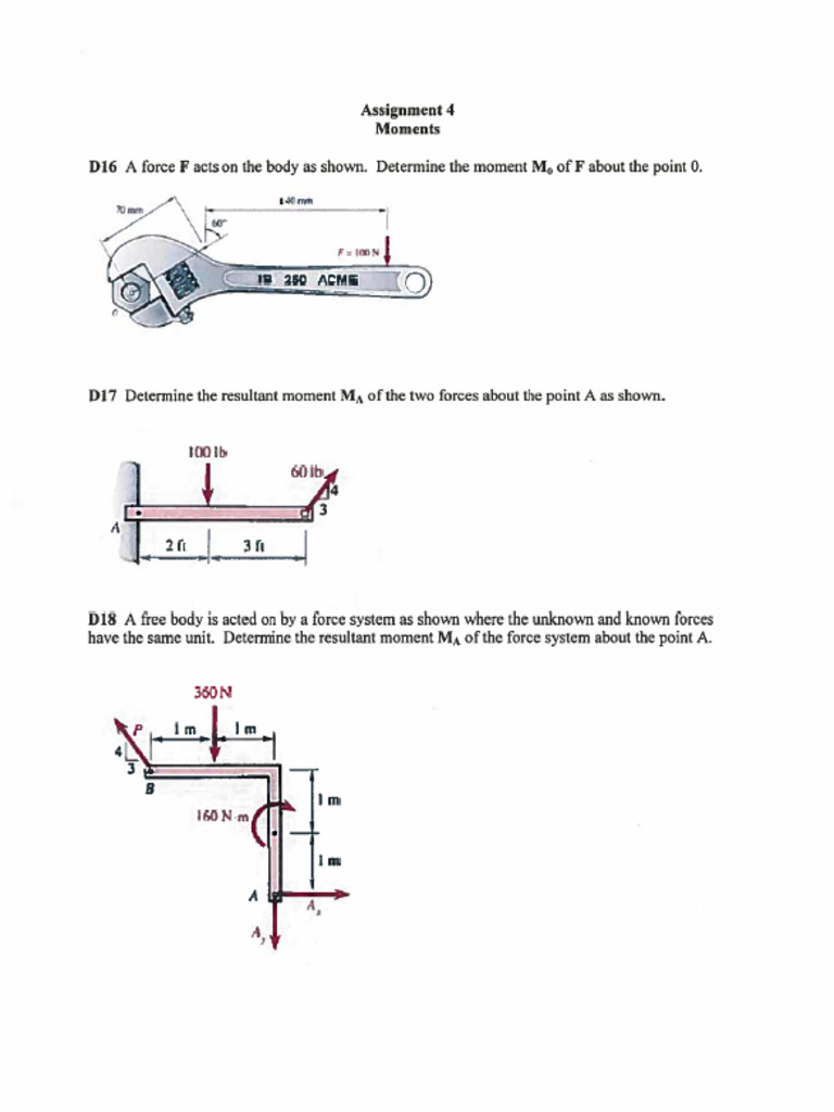 Physics Moments Class Notes | PDF