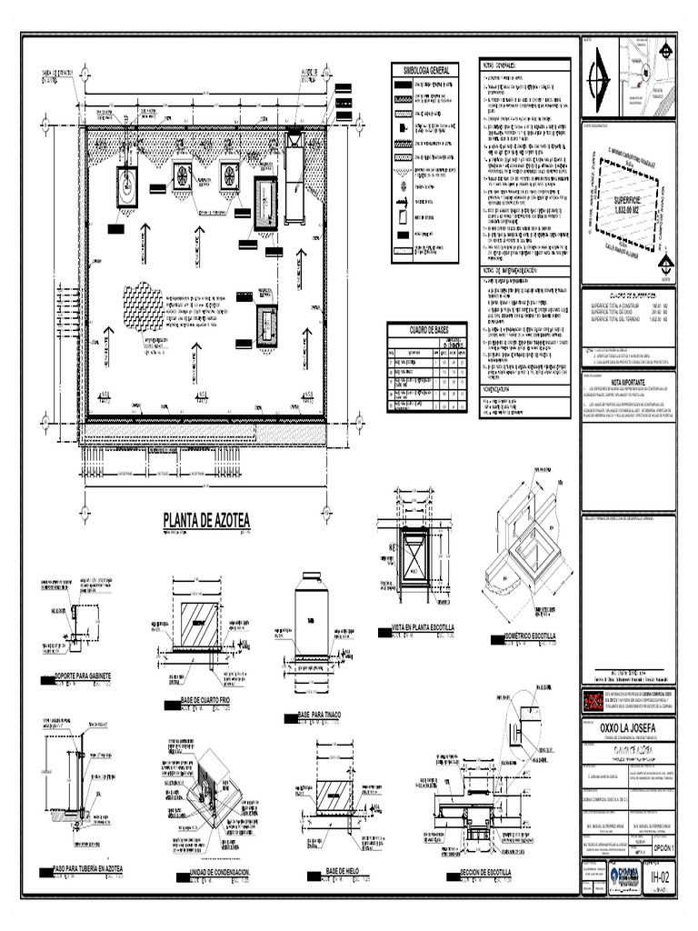 Plano Azotea OXXO Tabasco | PDF