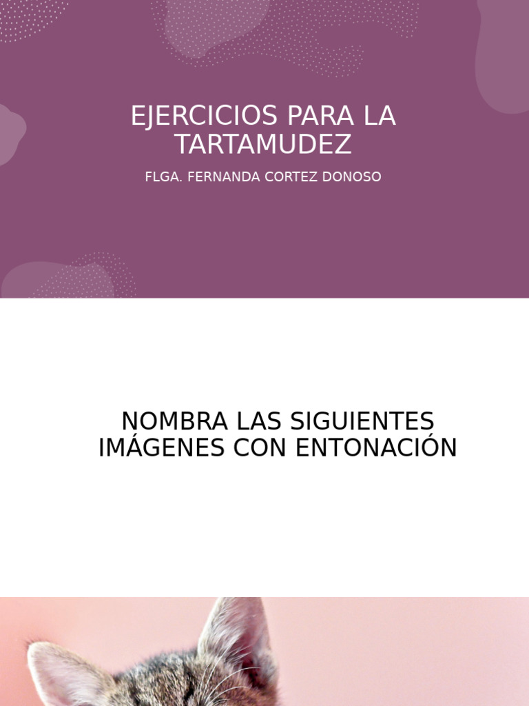 EJERCICIOS PARA LA TARTAMUDEZ | PDF