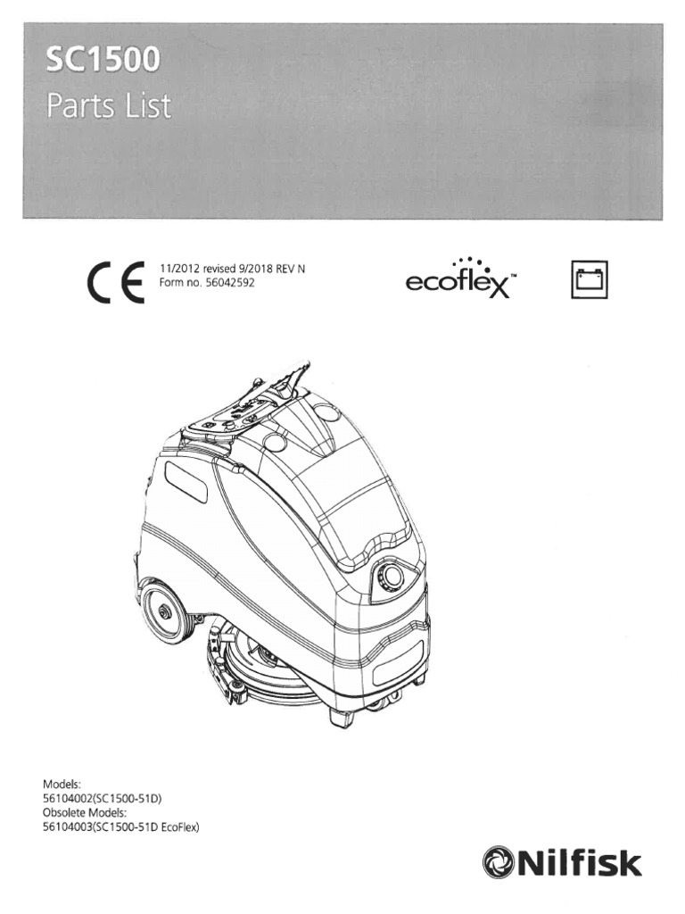 SC1500 Ecoflex Floor Scrubber | PDF