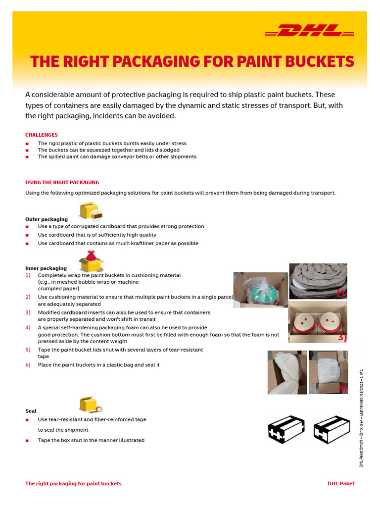 Fact Sheet Paint Buckets | PDF