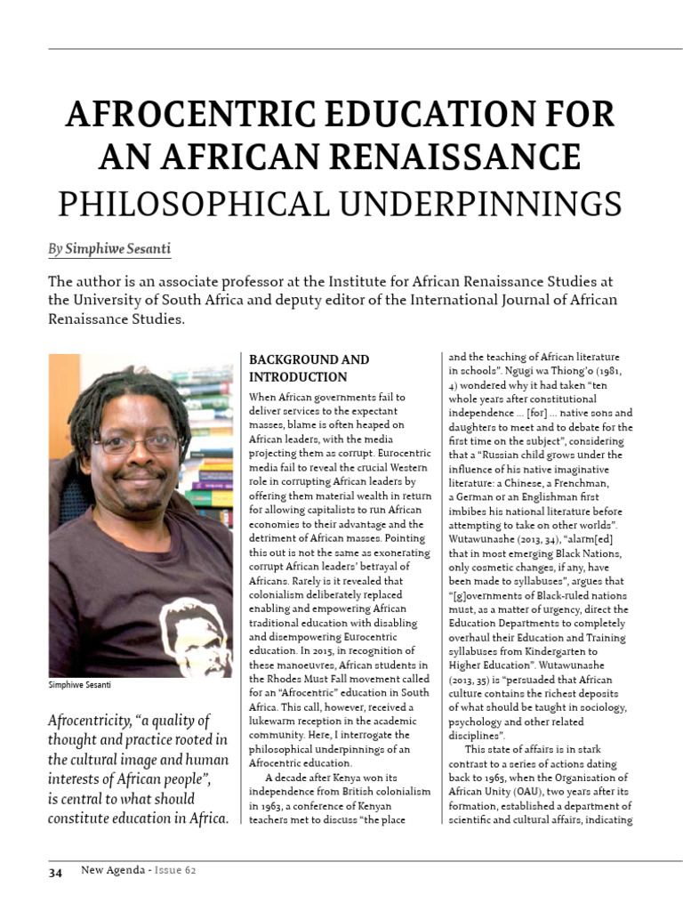 Afrocultural Education for African Renaissance | PDF