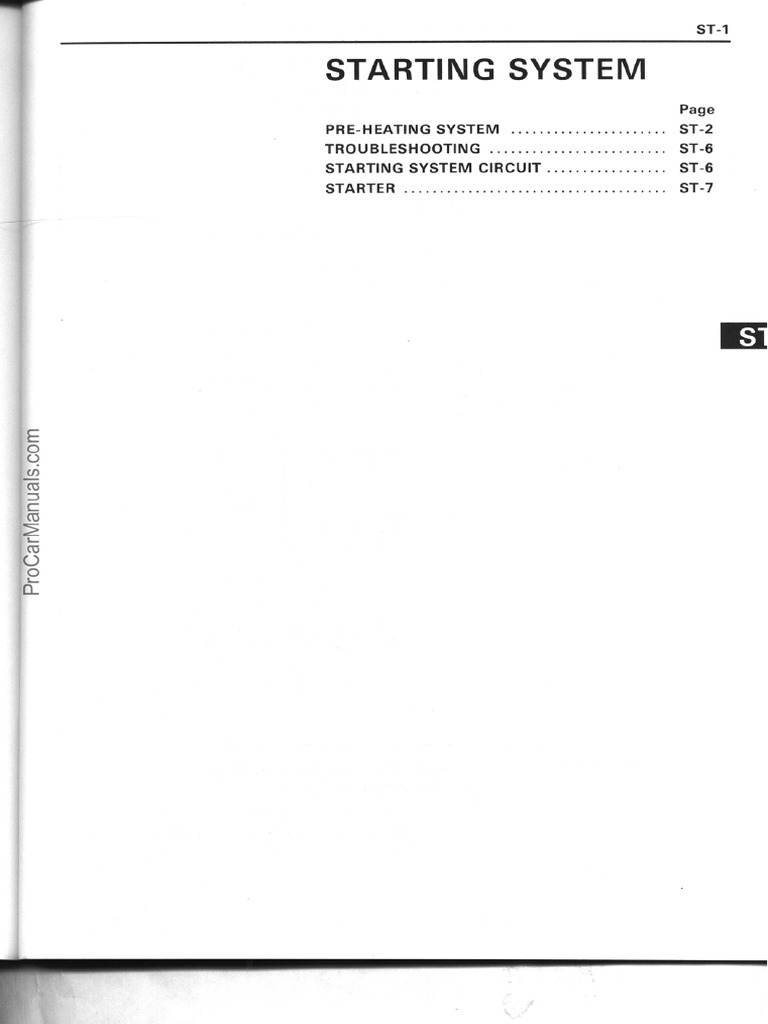 Starting-System n1 | PDF