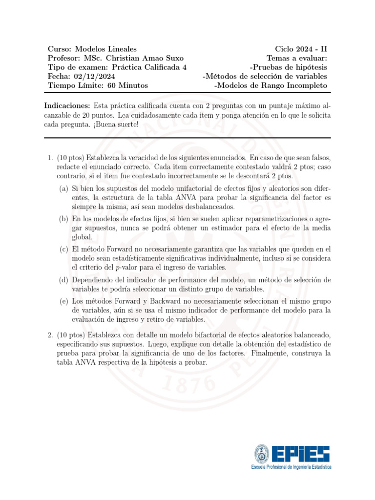 PC4 - ML - 2024 Ii | PDF