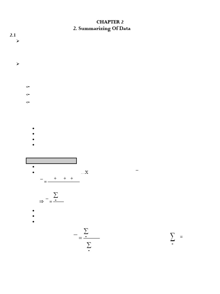 Probability&Statistics CH2 1 1 | PDF | Mean | Arithmetic Mean