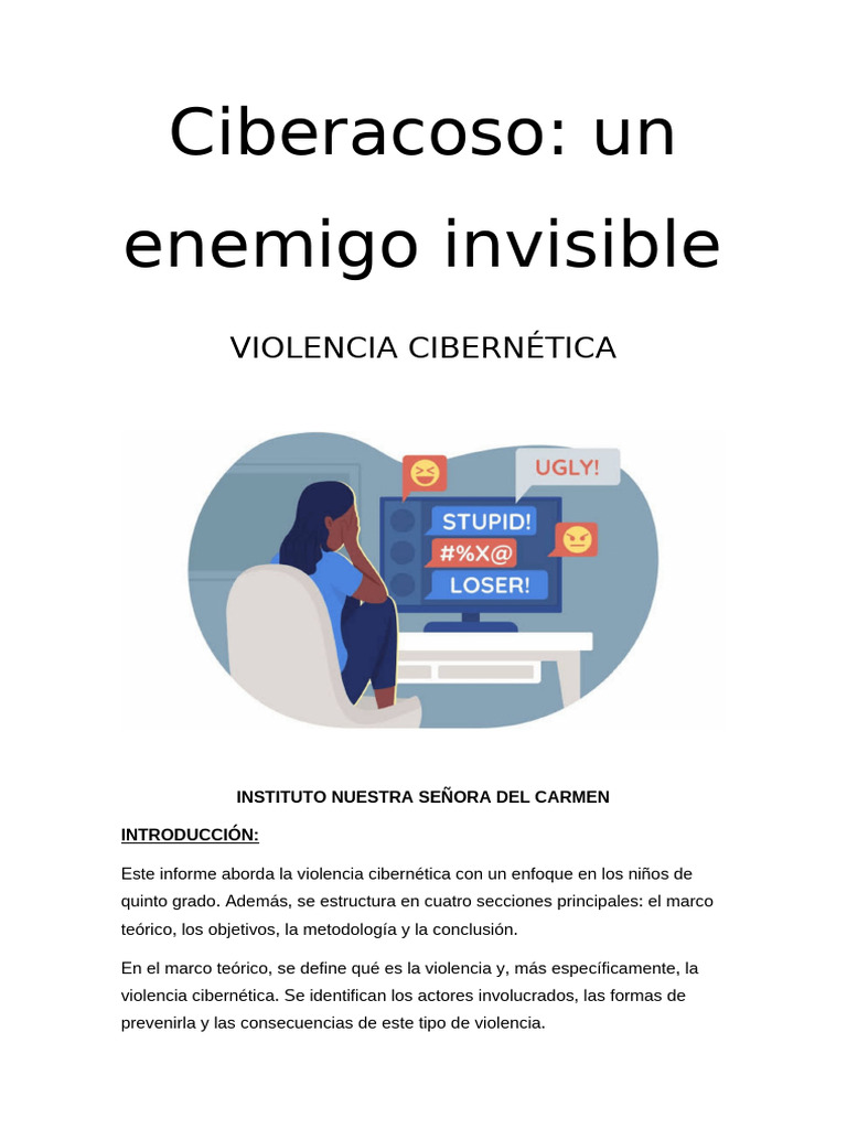 Ciberacoso | PDF | Acoso cibernético | Violencia
