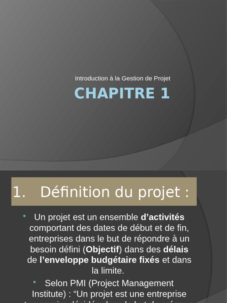 2. Introduction Àla Gestion de Projet | PDF | Gestion de projet