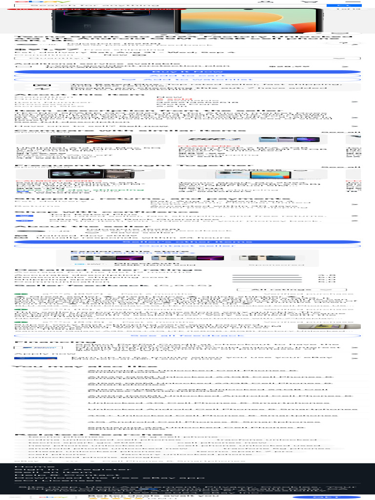 Tecno Spark Go 2024 Factory Unlocked 4G LTE Android GSM 64GB Cell Phone GR. BK EBay | PDF ...